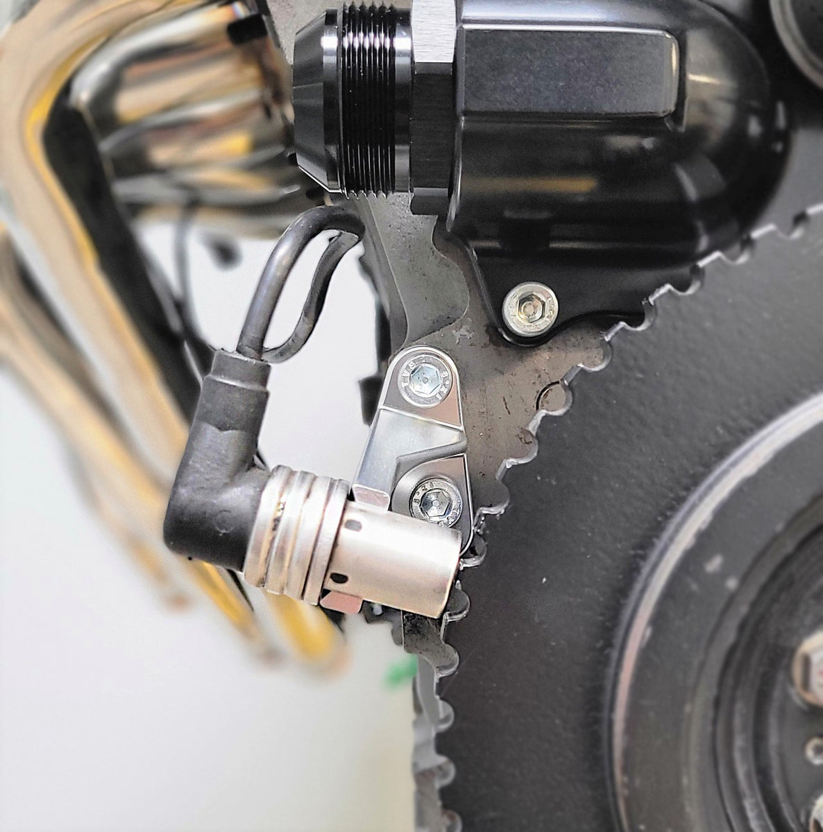 M20 Billet Crank Position Sensor Mount – LeoGrande Racing